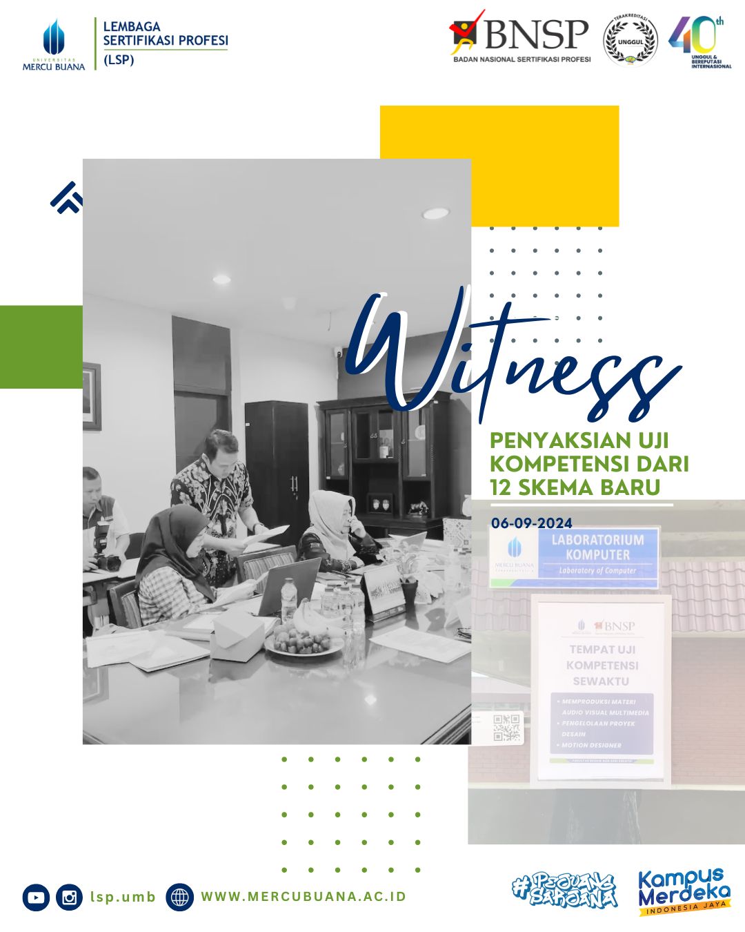 Penyaksian Ujikom Skema - Universitas Mercu Buana